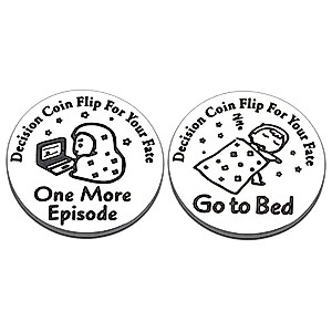 Funny Gifts Decision Coin Double-Sided Stocking Stuffers for Teens Boys Gift Ideas Teen Girl Gifts Birthday Christmas Gifts for Son Daughter Stocking Stuffers for Women Men Friend Boyfriend Girlfriend