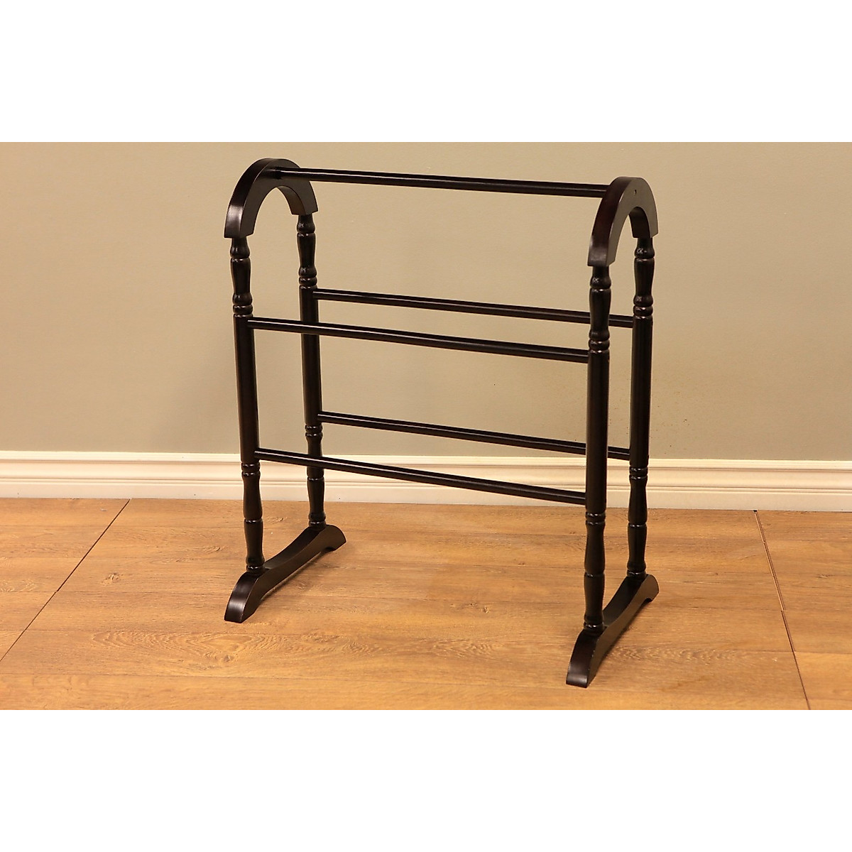 Frenchi Home Furnishing Quilt Rack, Dark Cherry