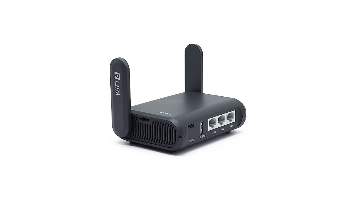 GL.iNet GL-AXT1800 Travel Router | Compact Wi-Fi 6 & VPN Security
