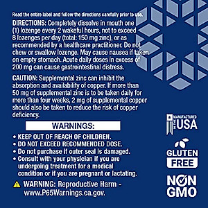 Life Extension Enhanced Zinc Lozenges - Support Healthy Immune System - Peppermint-Flavored - Gluten-Free, Non-GMO, Vegetarian Lozenges - 30 Count