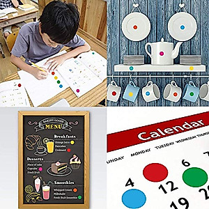 2800PCS Colorful Coding Labels for Student Sticky Color Coding Labels Permanent Small Circle Dot Stickers for Classroom Office