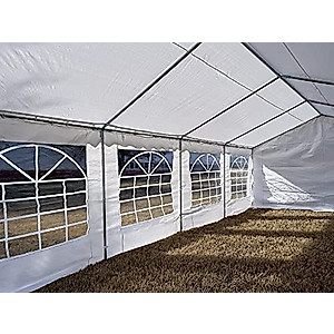 26'x13' PE Party Tent White - Heavy Duty Canopy Carport - by DELTA Canopies