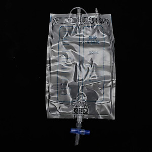 Silicone Urine Collector with 2 Urine Bags, Male Urinary Incontinence Management Solution Kit, Bladder Control Devices for Men Bedridden, Men Urinal Wearable Portable