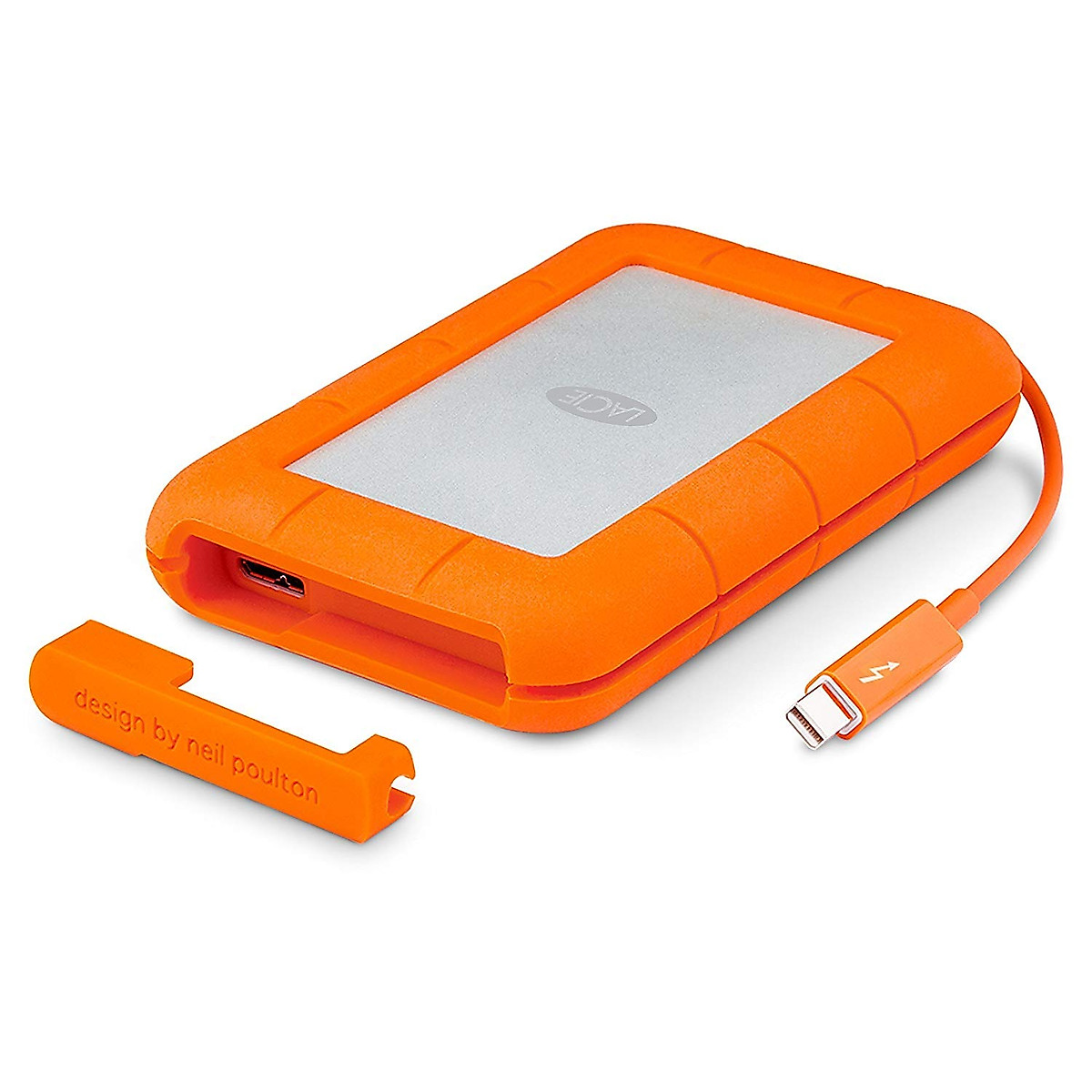 LaCie Rugged Thunderbolt USB 3.0 1TB External Hard Drive Portable HDD (STEV1000400)