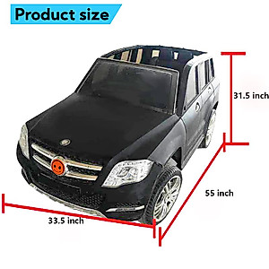 Large Kids Ride-On Toy Car Cover, Outdoor Wrapper Resistant Protection for Electric Battery Powered Children Wheels Toy Vehicles-Universal Fit, Water Resistant, UV Rain Snow Protection (black)