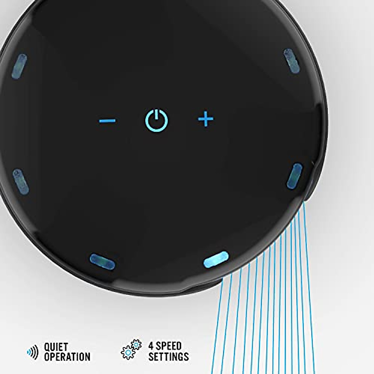 Vornado ATOM 1 Oscillating Tower Fan, Small Air Circulator with 4 Speeds, Touch Controls