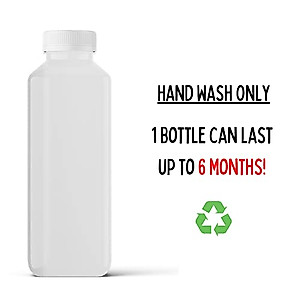 SMART SOLUTIONS BPA-Free Plastic Juice Bottles with Caps - 12oz 20 Pack - Reusable Clear Beverage Containers for Drinks, Smoothies and Juicing