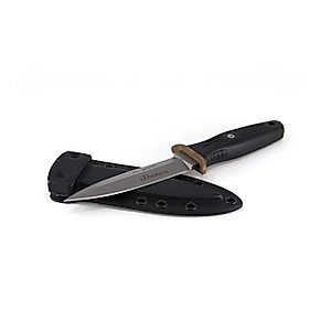 Böker Manufaktur Solingen Applegate-Fairbairn Boot Fixed Blade Knife, Outdoor, Camping Knife, Kydex Sheath and Large Tek-Lok Included, Made in Germany