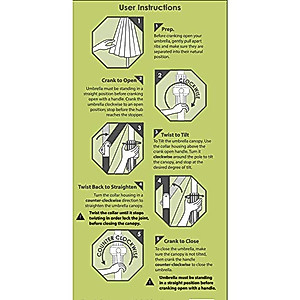 California Umbrella GSCU118117-5446-DWV 11' Round Aluminum Market, Crank Lift, Collar Tilt, Bronze Pole, Sunbrella Forest Green Patio Umbrella, 11-Foot