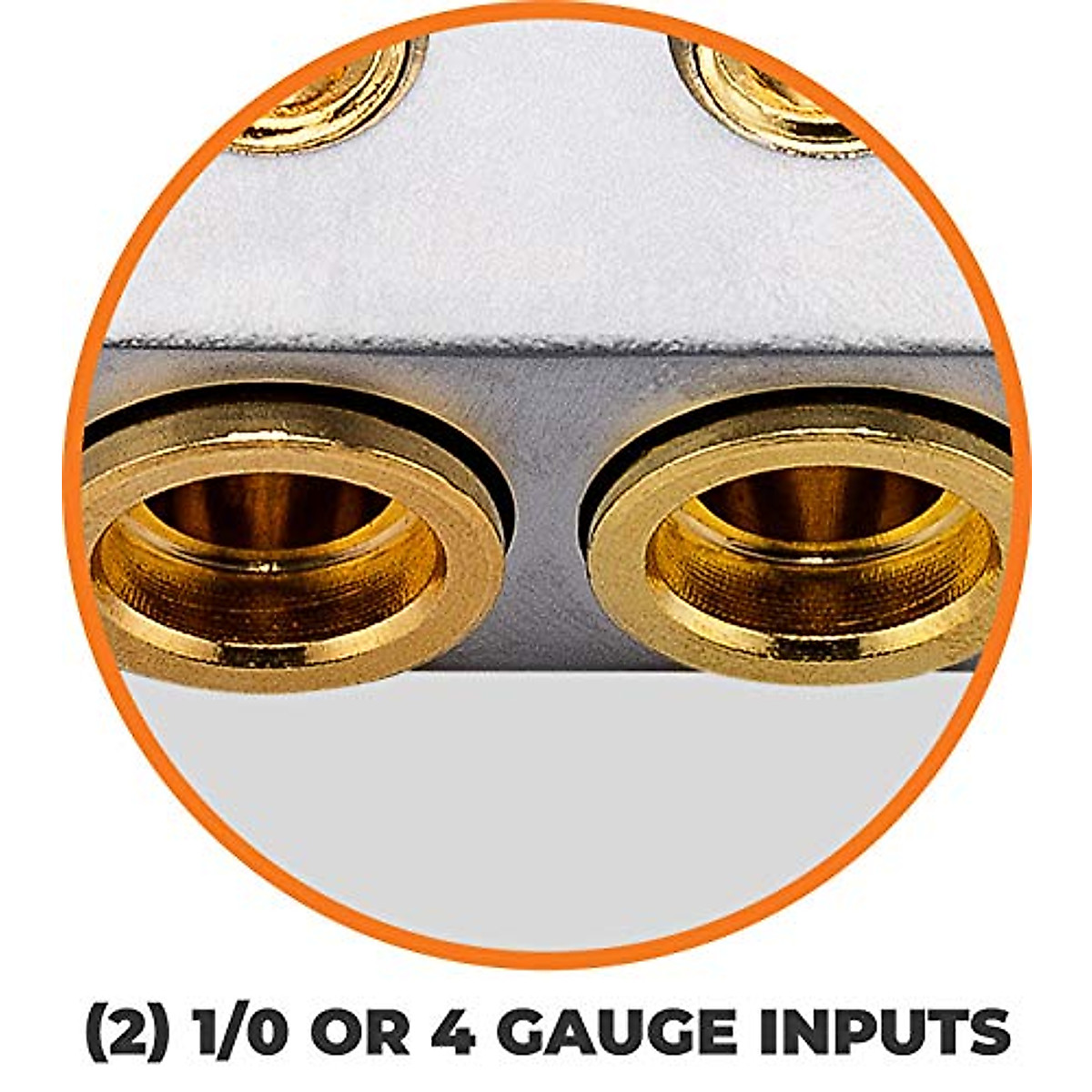 InstallGear Ground Termination Block (Dual 1/0 or 4 Gauge Inputs) | for Auto, Marine, Outdoor, RV, Professionals, Industrial | Secure Ground Wire