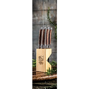 Laguiole Style de Vie Premium Line Steak Knife 1.8 mm Thick 6 Pieces Wood Colour