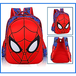 Dasellbag Toddler Boys Girls Kids Backpack 3D Cartoon Comic Lightweight Waterproof Student Schoolbag for Christmas Halloween(Blue-S)