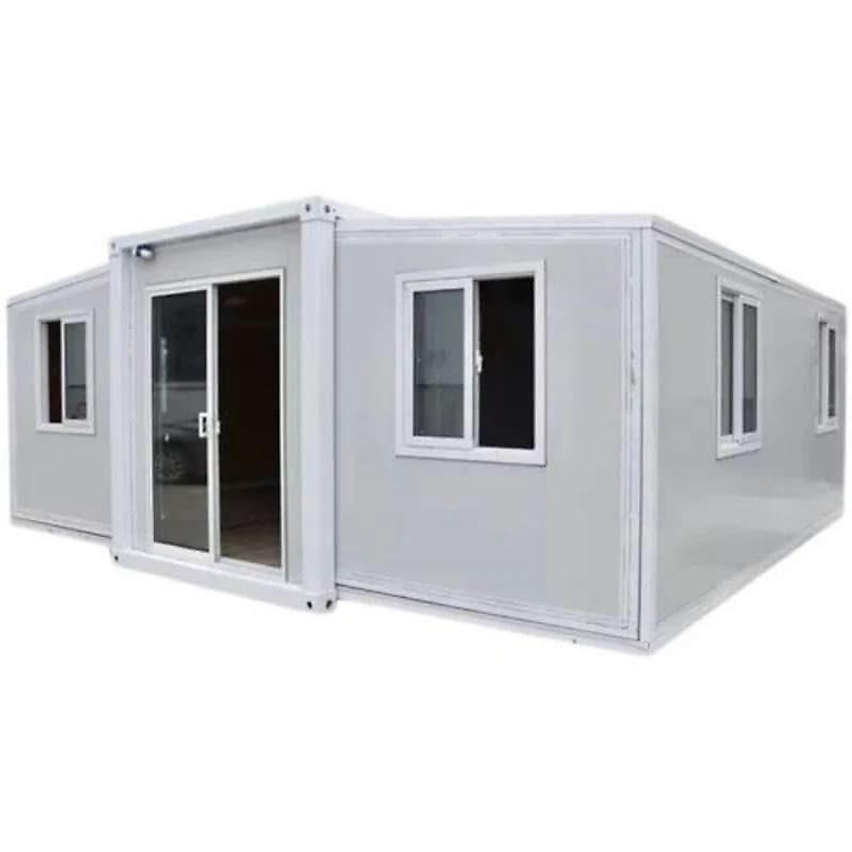Mahar Traders Expandable Tiny Mobile House to Live in, Foldable Prefabricated Home, casas prefabricadas para Vivir, Fold up House with Restroom, 20FT Floor Plans, Red OR White