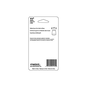 Shepherd Hardware 9225 1-1/2-Inch Inside Diameter Rubber Leg Tips, 2-Pack, Off-White -89225