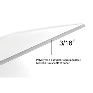 Union Premium Foam Board 30 x 40 x 3/16" 10-Pack : Matte Finish High-Density Professional Use, Perfect for Presentations, Signboards, Arts and Crafts, Framing, Display (White, 30x40)