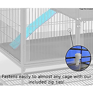 Marketing Holders Clear Cage Edge Liner 8" x 12" Pliable Pack of 8 Pet Rabbit & Guinea Pig cage Urine Guard Side Lining Less Mess Cage Sidng Sheets