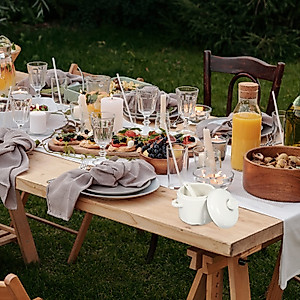 Hemoton Ceramic Stewing Bowl Pot Set: Ceramic Stew Bowl Soup Bowl with Lid Dessert Bowl Pot 460ml