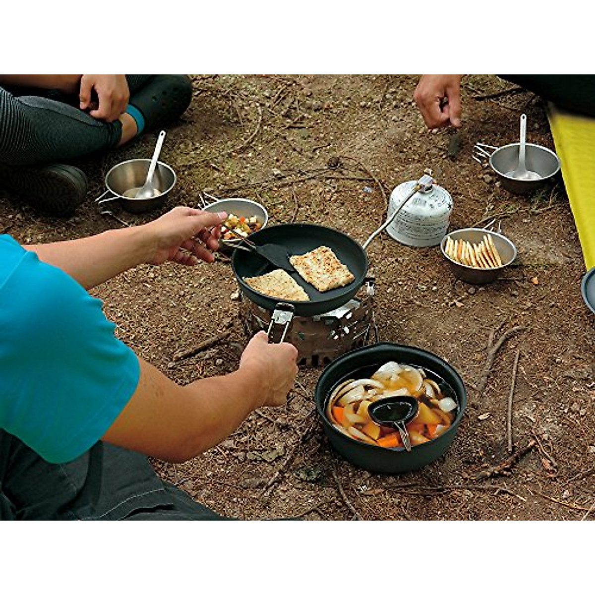 Snow Peak Folding Nylon Cooking Ladle for Camping/Hiking, Black