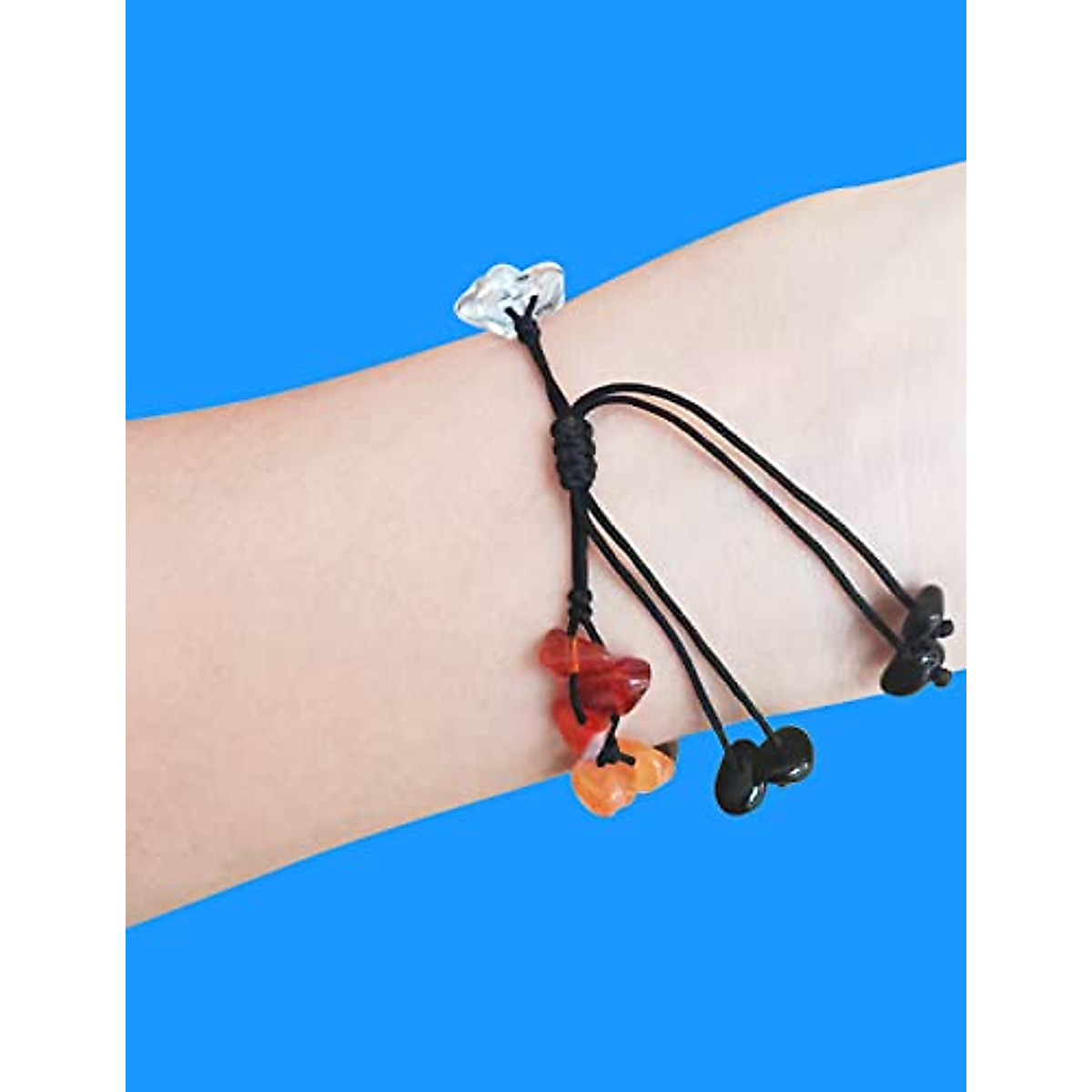 SALIMBENI Handmade Natural Gemstones Bracelet 7 Chakras Healing Crystals Bracelet Yoga Stone Beads Bracelets Meditation Bangle for Womens Mens