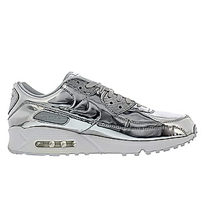 Nike Womens Air Max 90 WMNS CQ6639 001 Metallic Pack - Silver - Size 7W