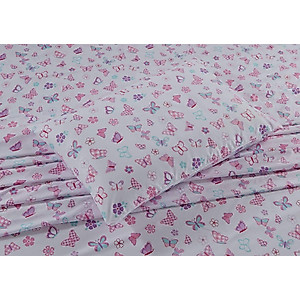 Home Collection Queen Size Comforter And Sheet Set Butterflies Birds Pink Blue Green New # Tree Butterfly