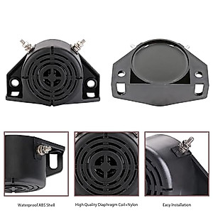 AKIZIDS 12V-48V Backup Warning 110±3db Reverse Horn Truck Back-up Alarm with Super Loud Beeper Tone for Trucks,forklifts,Lorry Heavy Vehicles