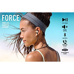 iJoy Bluetooth Wireless Sport Earbuds IPX4 Sweatproof Sport Headphones with Microphone, Noise Cancelling Earphones, Noise Cancelling Headset for Workout, Running, Gym
