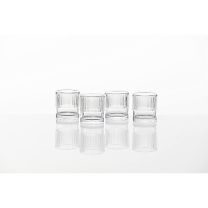 Fortessa NoHo Collection Set of 4 Cocktail Glass, 4 Count (Pack of 1), Clear