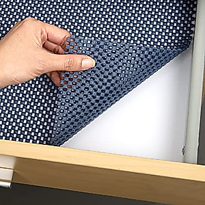 Magic Cover Thick Grip Non-Adhesive Shelf Liner, 18-Inch by 5-Feet, Blue (05F-187904-06)