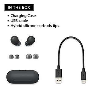 Sony WF-C700N Truly Wireless Noise Canceling in-Ear Bluetooth Earbud Headphones with Mic and IPX4 Water Resistance, White