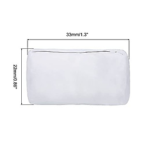 PATIKIL Universal Wash Bag Mesh Washing Cleaning Bag Zipper Clothes Shoes Bag 22x33mm for Washing Machine 2 Pack