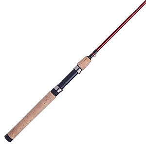 Berkley 6’ Cherrywood HD Spinning Rod, One Piece Spinning Rod, 6-14lb Line Rating, Medium Rod Power, Fast Action, 1/8-3/4 oz. Lure Rating, Red