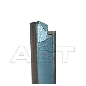 Accusize Industrial Tools Double Flute Extra Long Straight Carbide Tipped Router Bit, 1/2'' Diameter, 3'' Depth, 1/2'' Shank, 4.7'' Oal, 0021-0828