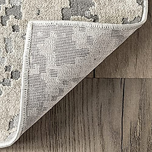 nuLOOM Abstract Contemporary Motto Area Rug, 3' x 5', Beige