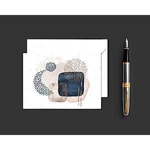 Paper Clever Party Abstract Watercolor Thank You Cards with Envelopes for All Occasions, Wedding, Graduation, Everyday Essentials, Simple Multi Note Set Folded, 20 Pack