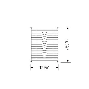 BLANCO 236431 Diamond Dish Rack, Stainless Steel