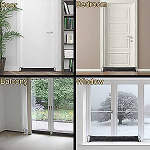 36 Inch Under Door Draft Stopper - Weighted Door Draft Blocker Bottom Door Noise & Air Reducer