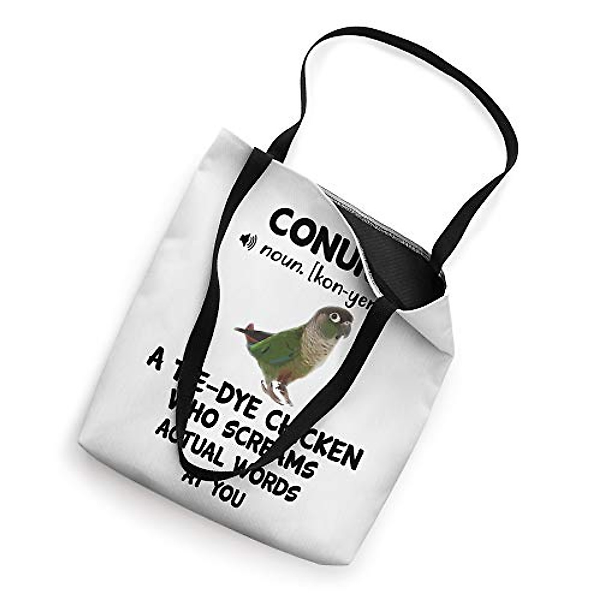 Funny Definition My Green Cheek Conure Parrot Lovers Gift Tote Bag