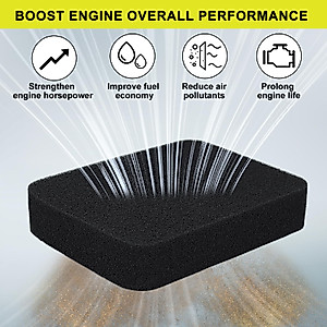 Butom 502844401 150BT Air Filter for Husqvarna 150BT 350BT 560BTS 350BF 150BF 560BFS Red Max EBZ5150 EBZ5100 EBZ5100RH EBZ6500RH EBZ5100Q EBZ5150RH EBZ650 Blower with Fuel Filter Line