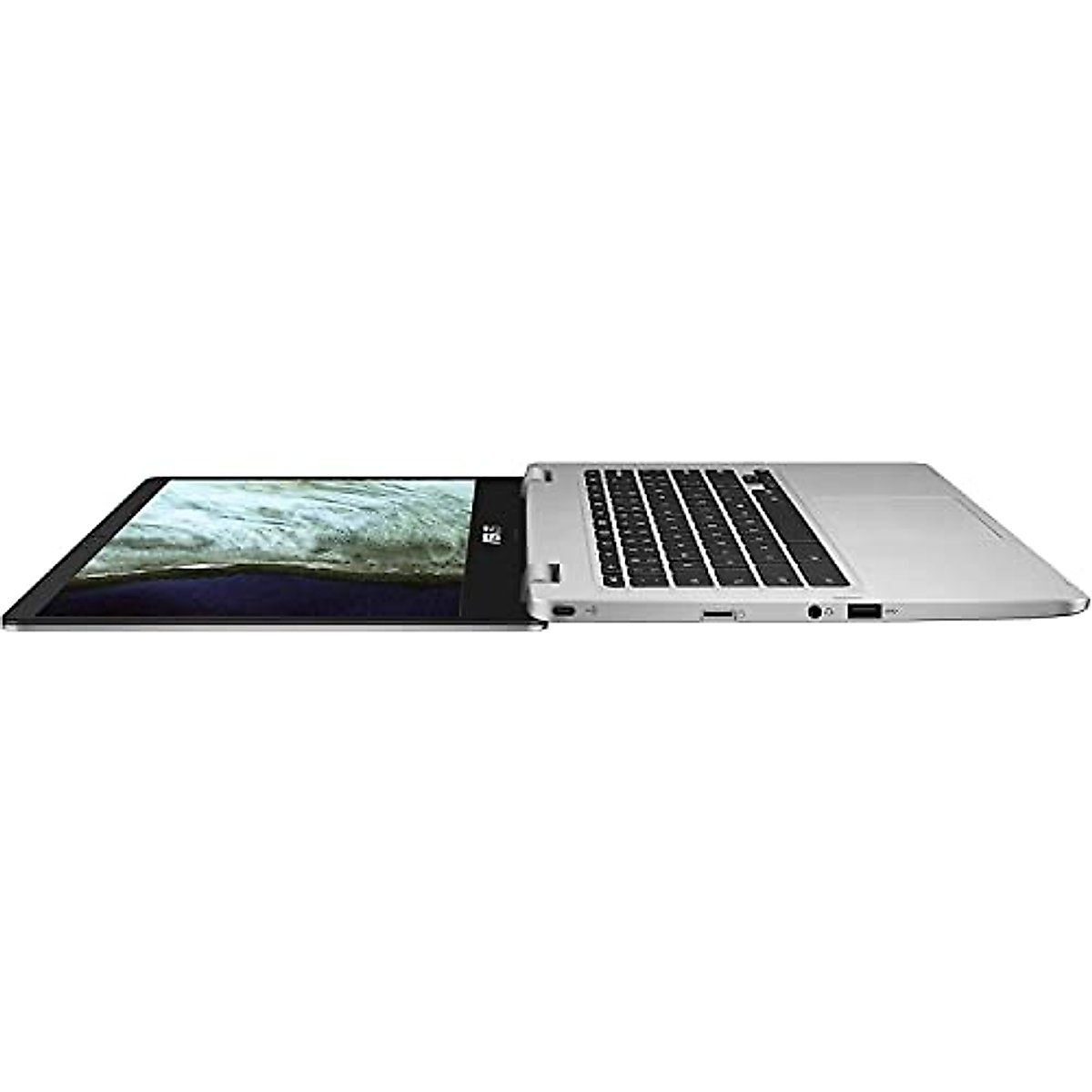 Asus Chromebook 14" HD Anti-Glare Nano-Edge Display Laptop Computer, Intel Celeron N3350 up to 2.4GHz, 4GB DDR4, 64GB eMMC Flash Memory, HD Webcam, 802.11ac, Bluetooth, USB-C, MicroSD, Chrome OS