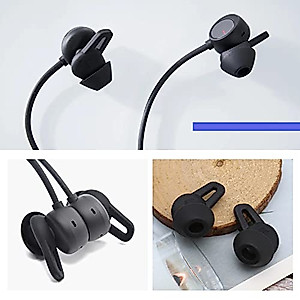 3 Pairs Earbuds Cover Soft Silicone Eartips Replacement in-Ear Tips Compatible with Huawei FreeLace Pro Earphones S M L 3 Sizes Black