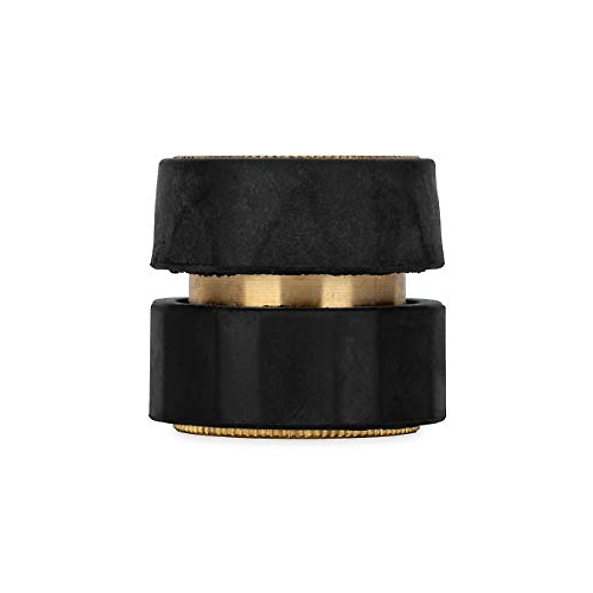 Camco 5/8" Brass and Steel Quick Hose Disconnect - Connect and Disconnect Between Multiple Hose Attachments | Automatic Shut-Off When Disconnected | 1 Female & 3 Male Fittings - 4 Count - (20136)