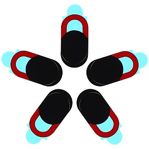 SOLUSTRE 5PCS lens mask Webcam Cover Slide for Tablet Laptop Camera Cover Slide laptop camera covers computers laptops cell phone cover plate environmental protection material plastic