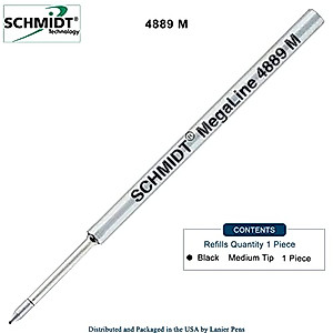 SCHMIDT MegaLine 4889 Pressurized Refill - Black Ink