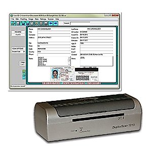 Duplex Driver License Scanner with Age Verification (w/Scan-ID Full Version, for Windows)
