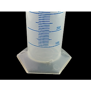 Winterworm® 1000ml Transparent Plastic Graduated Cylinder for Laboratory Tests