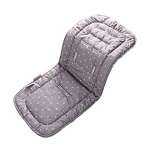 MiOYOOW Baby Stroller Seat Liner, Baby Stroller Cushion Pad Seat Pad Mat Cotton Breathable for Infants Toddlers Kid Outdoor Sports