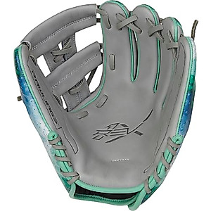 Rawlings | REV1X Baseball Glove | Francisco Lindor Pattern | Right Hand Throw | 11.5" - Split Single Post Web | Grey/Blue/Green