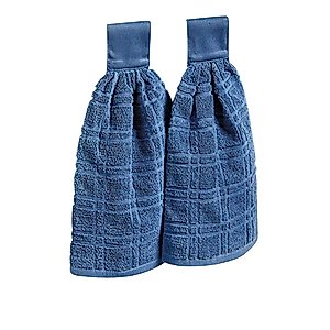 The Lakeside Collection Set of 2 Kitchen Towels - Indigo