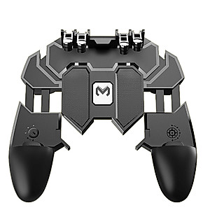 Newseego Mobile Game Controller, [Upgrade] Phone Controller Gamepad with L1R1 6 Fingers Trigger for Shooter Sensitive and Aim Trigger Controller for Android & iOS for Knives Out